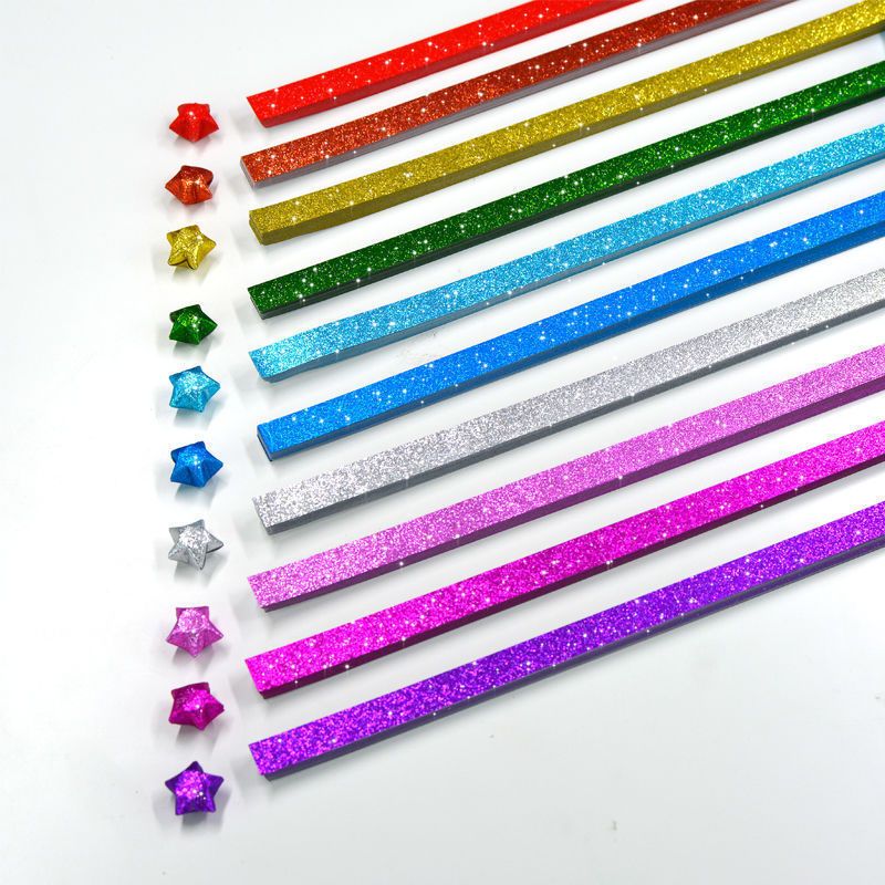【GN106-002A】20pcs Gold Dust Star Paper Origami DIY Handmade Origami ...