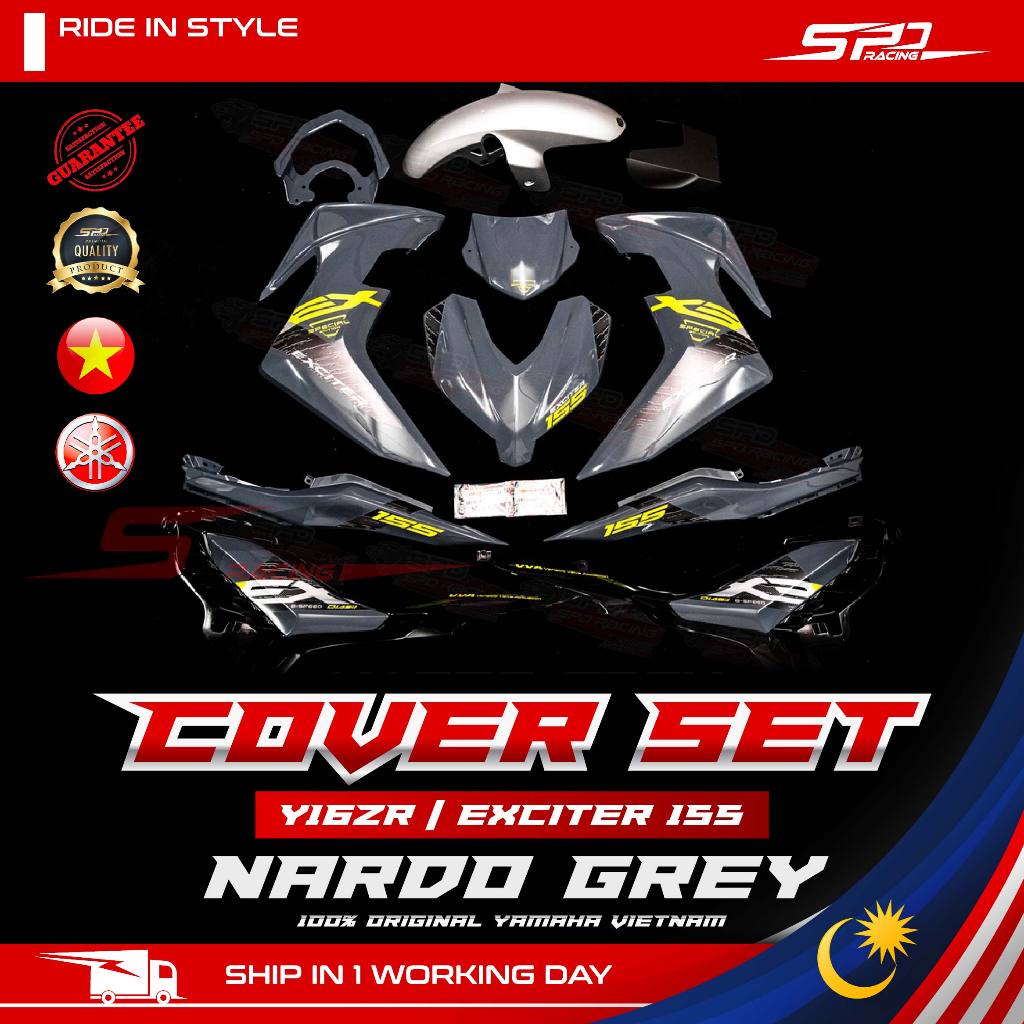 Cover Set Y16 Nardo Grey 2023 100% ORIGINAL YAMAHA VIETNAM | Shopee ...
