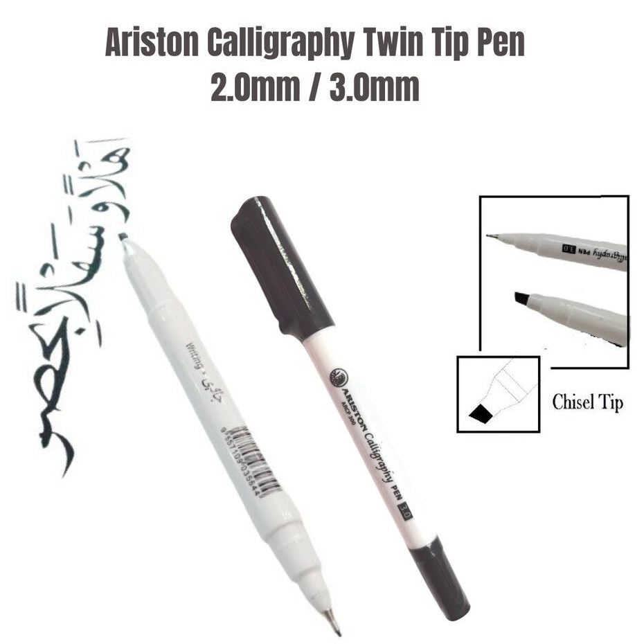 CALLIGRAPHY PEN 2 in 1/ARISTON PEN TULISAN KHAT /JAWI PEN/ 2.0mm / 3 ...