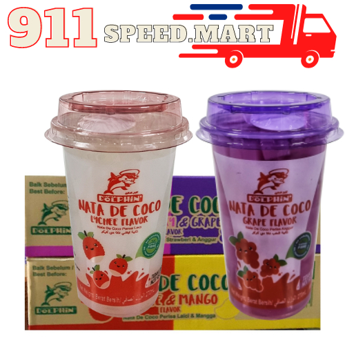 [911] Captain Dolphine Nata De Coco Drinks 270ml x 1 Botol | Shopee Malaysia