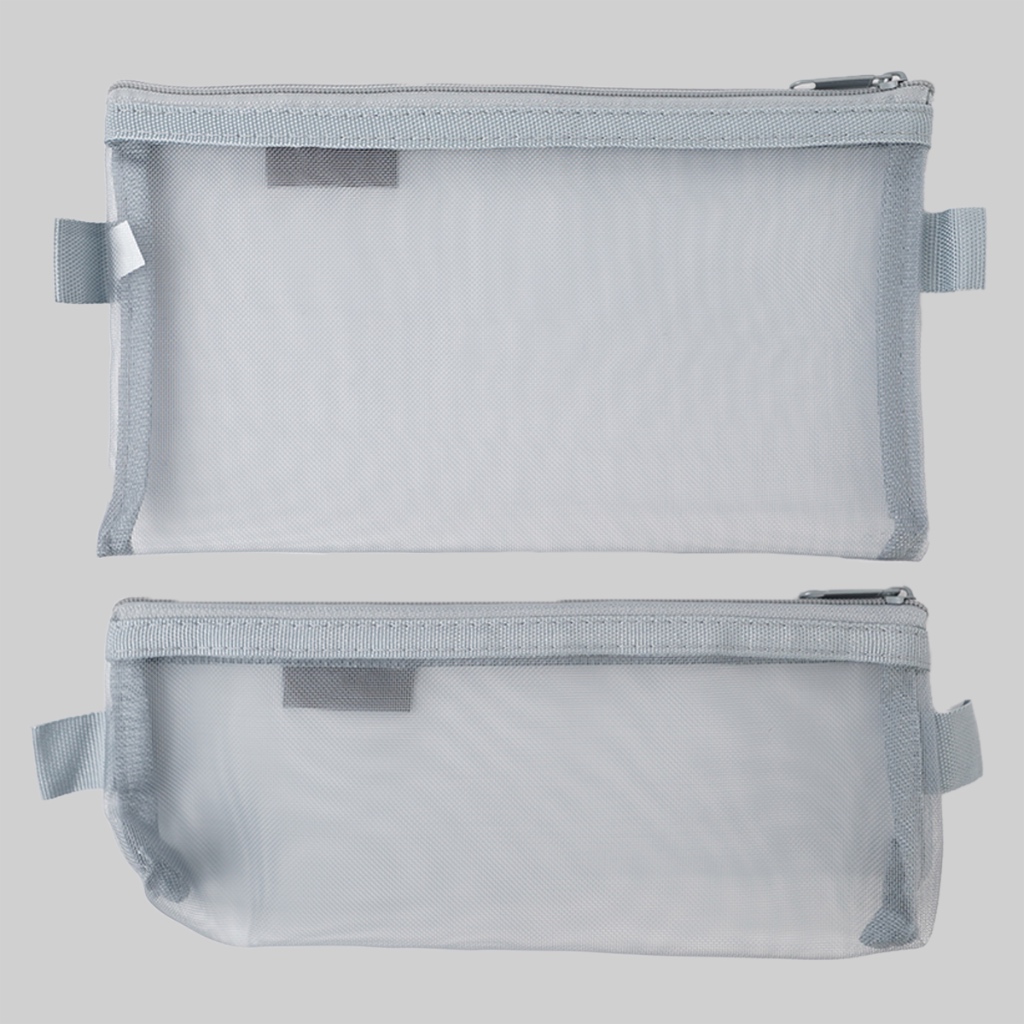 WENJU | Pencil Bag Transparent Mesh 2 sizes (3colours) | Shopee Malaysia