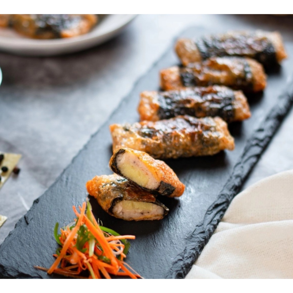 【Dim Sum 点心】 Black Pepper & Butter Filling Beancurd Dumpling Roll 黑椒鸡奶卷 ...