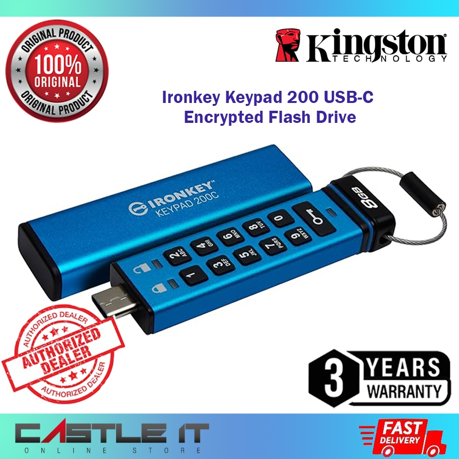 Pre-Order Kingston IRONKEY KEYPAD 200 Security Encryption Flash Drive ...