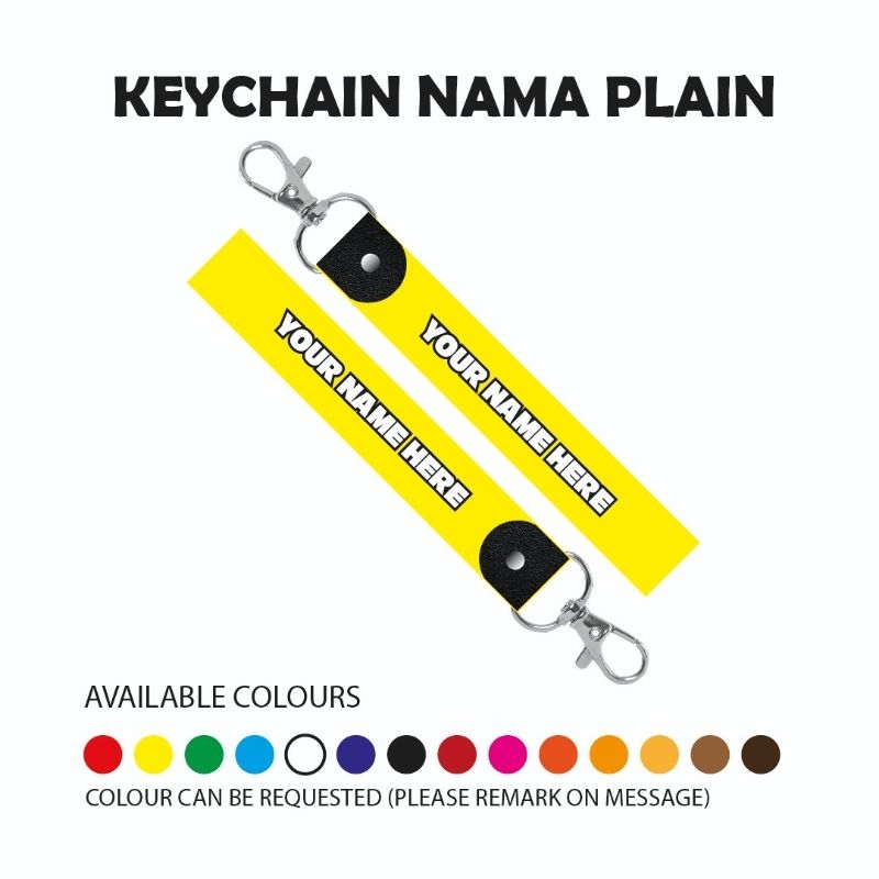 Keychain Custom Customised Gift Key Chain Nama Polyester Sublimation ...
