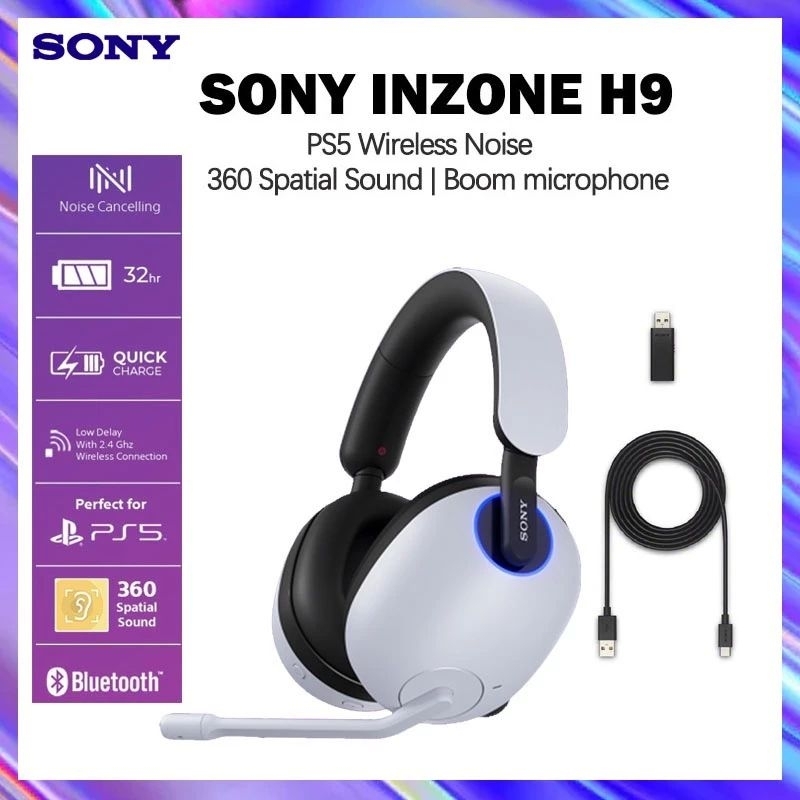 Sony INZONE H9 Wireless Noise Cancelling Gaming Headset - ANC | PS5 ...