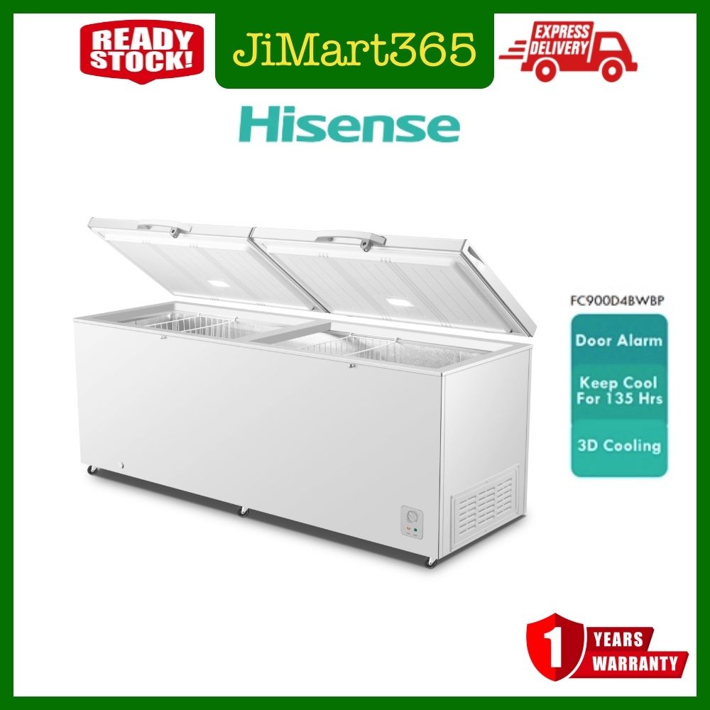 Hisense 530L 780L Chest Freezer Freezer Beku FC650D4BWB FC900D4BWBP | Shopee Malaysia