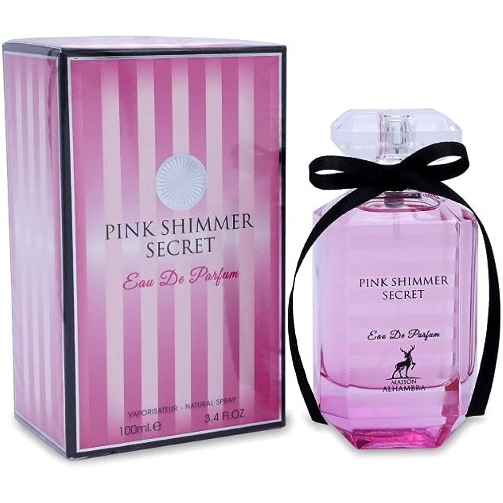100% Original, Pink Shimmer Secret By Maison Alhambra Edp 100ml For ...