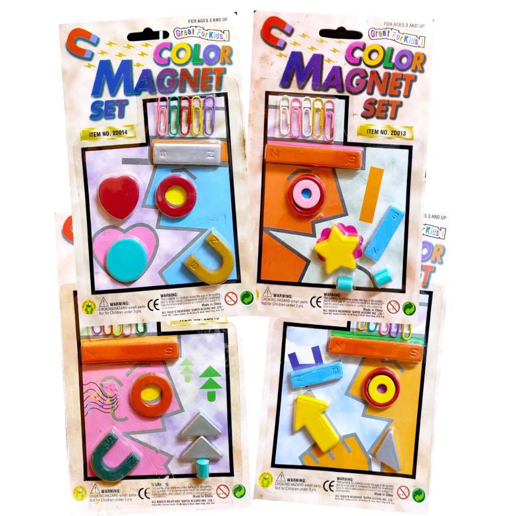 Kids Playing Colour Magnet Set Toy Educational Play & Learn 2D013 ...