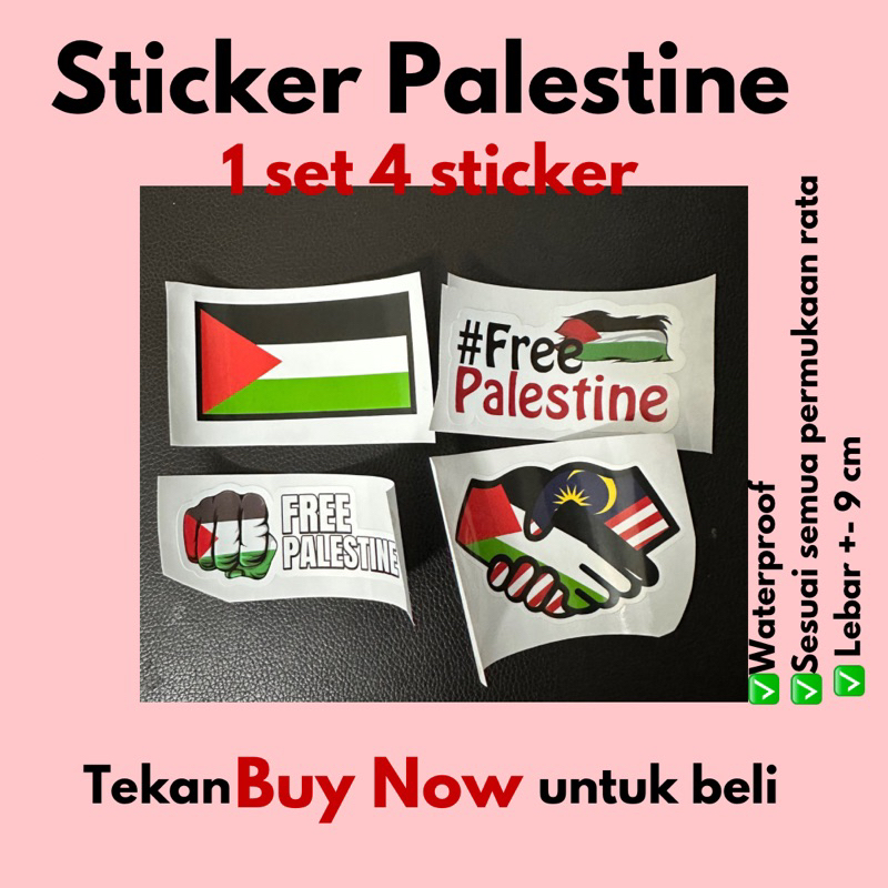 Sticker Palestine Palestin 4 pcs | Shopee Malaysia