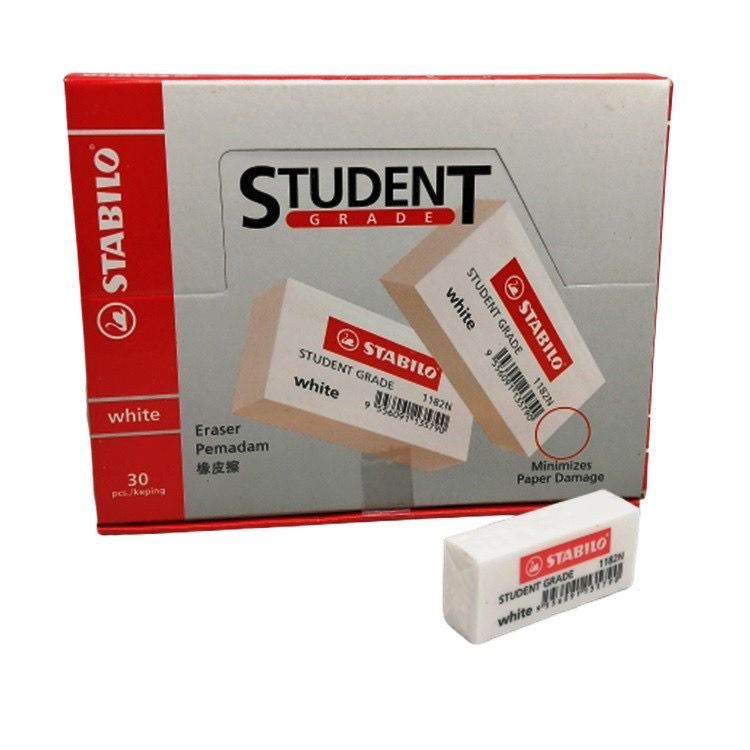 STABILO Student Grade Eraser White 1182N (1pcs) | Shopee Malaysia