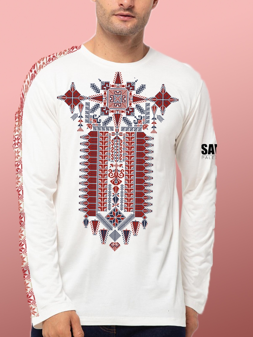 Palestinian Traditional Tatreez T-Shirt (Gildan Premium Cotton ...