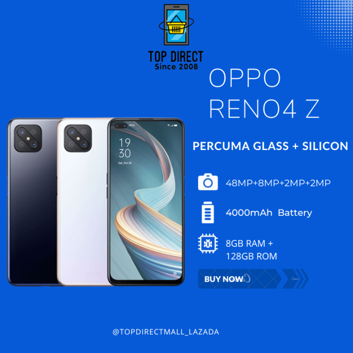 OPPO Reno 4z (12+256GB) ROM 6.4Inch Full Set 1 Year Warranty Original ...