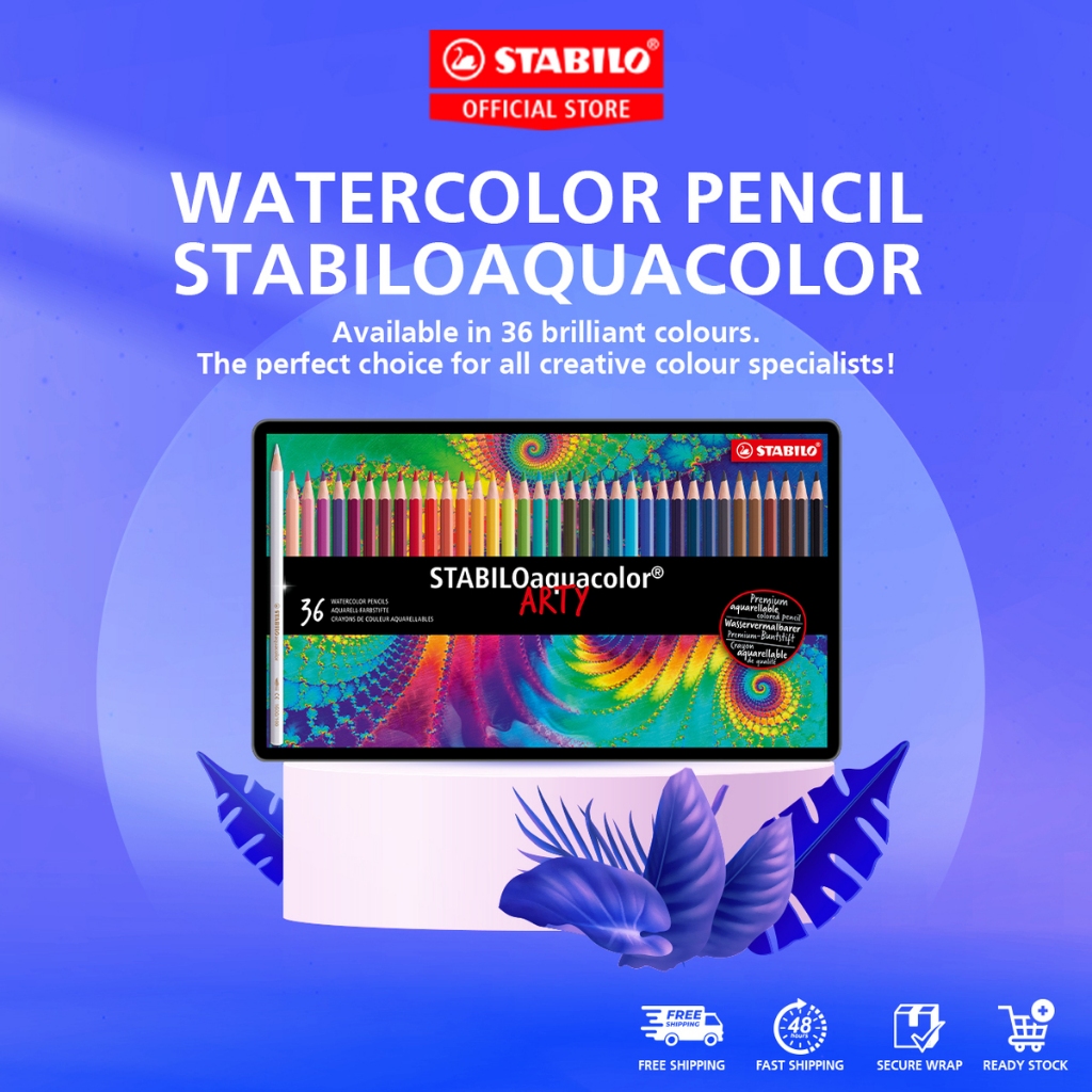 STABILO Aquacolor ARTY Art Colour Pencil/Pensil Warna Stationery Set in ...