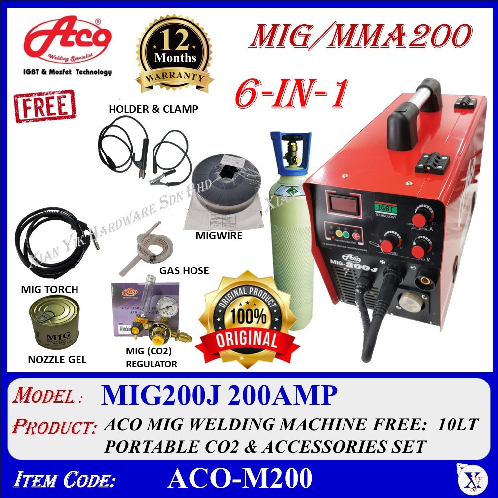 ACO-M200 | MIG200J (MIG200J-1) 200AMP ACO MIG WELDING MACHINE FREE ...