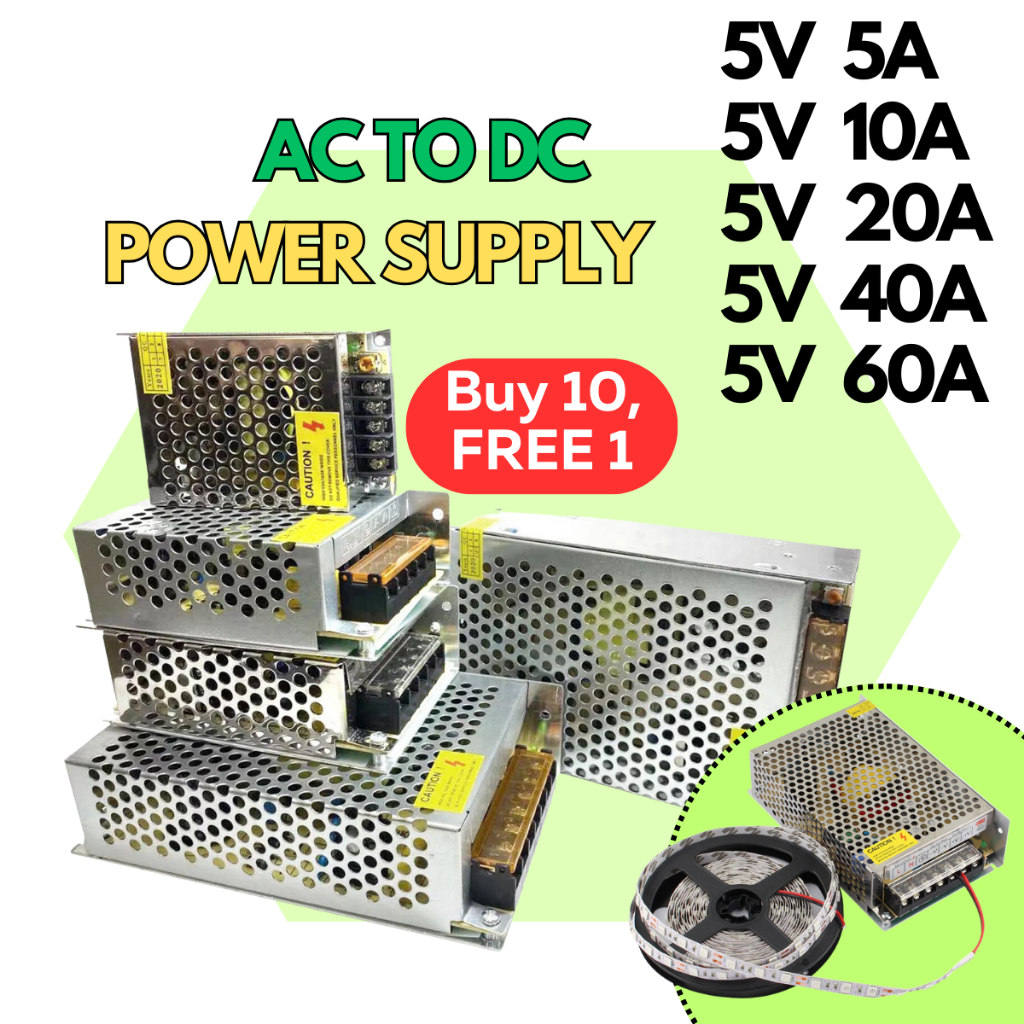 5V (5A/10A/20A/40A/60A) AC TO DC Power Supply Unit/Switching Power ...