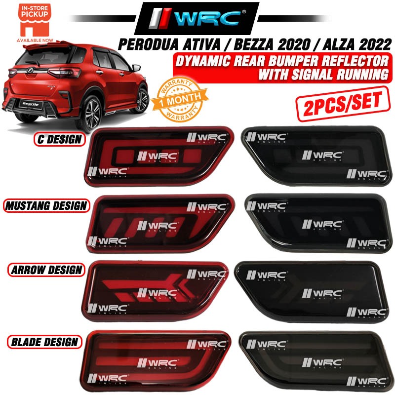 Perodua Ativa / Bezza 2020 / Alza 2022 Dynamic Rear Bumper Reflector ...