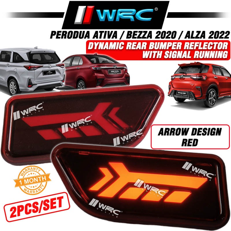 Perodua Ativa / Bezza 2020 / Alza 2022 Dynamic Rear Bumper Reflector ...