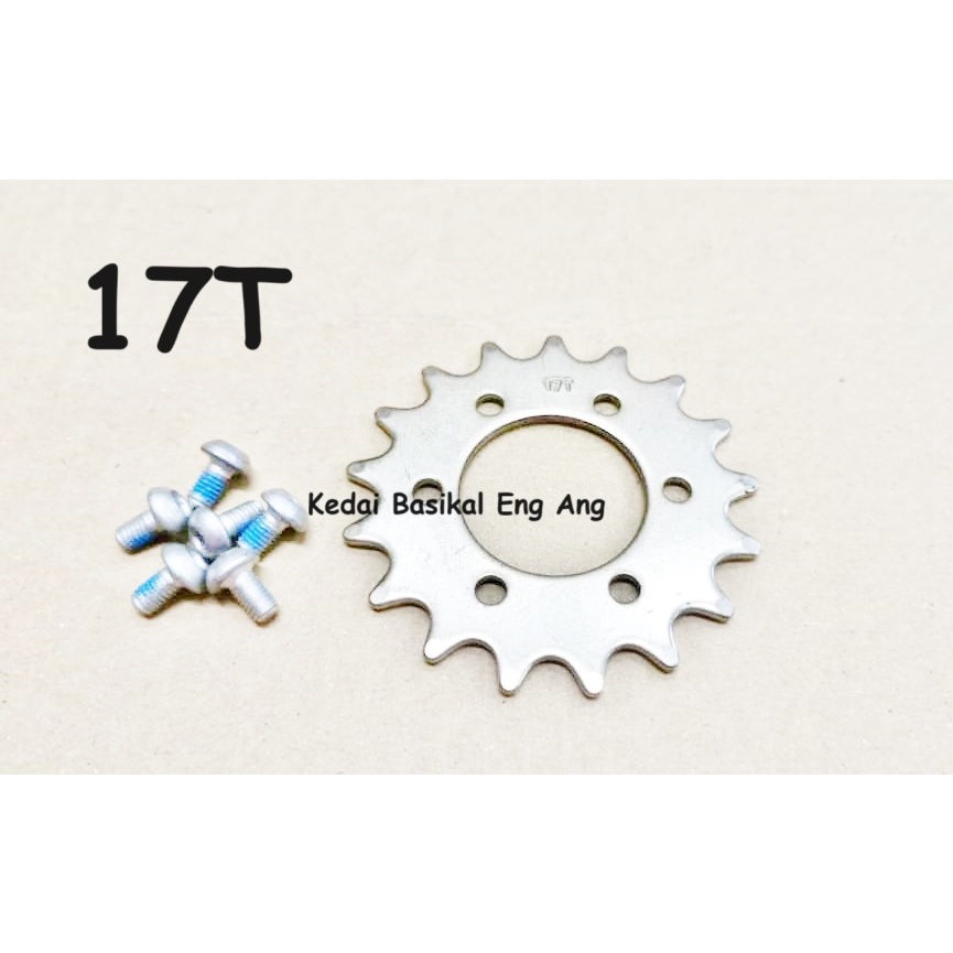 17T Cog Sprocket Hardened Steel Fixed Gear Fixie Gigi Mati | Shopee ...