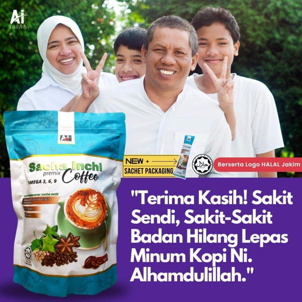 Kopi Sacha Inchi PREMIX Omega AI Global Original Sacha Coffee 👍 ...