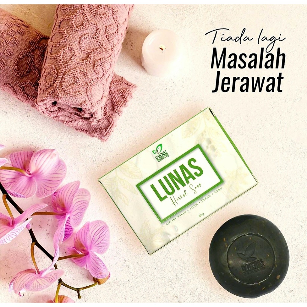 DHERBS LUNAS HERBAL SOAP / SABUN HERBAL LUNAS - 50g | Shopee Malaysia