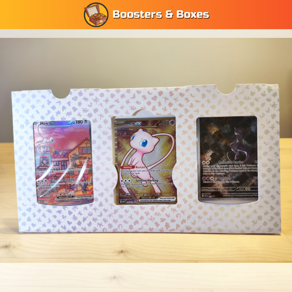 Pokémon TCG: Mew ex SVP053, Mewtwo SVP052, Mew ex Metal Promo 205/165 ...
