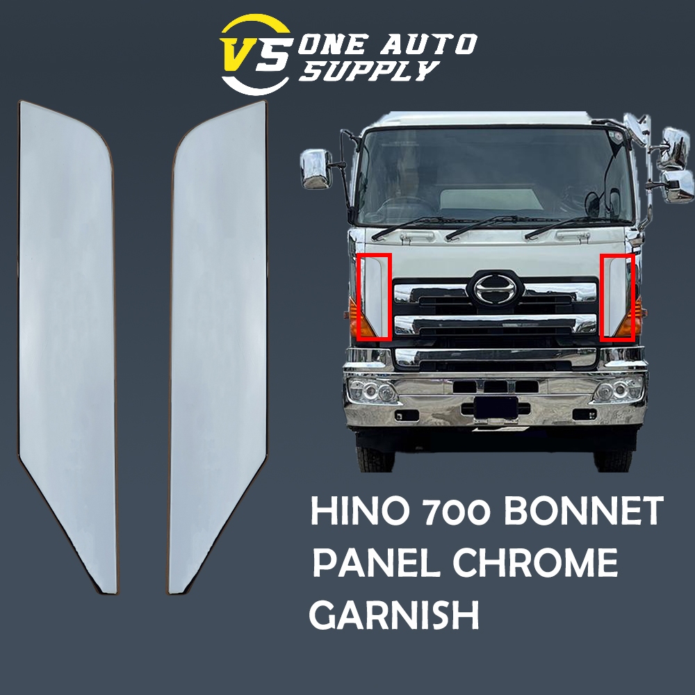 HINO 700 FRONT BONNET PANEL CHROME GARNISH SET | Shopee Malaysia