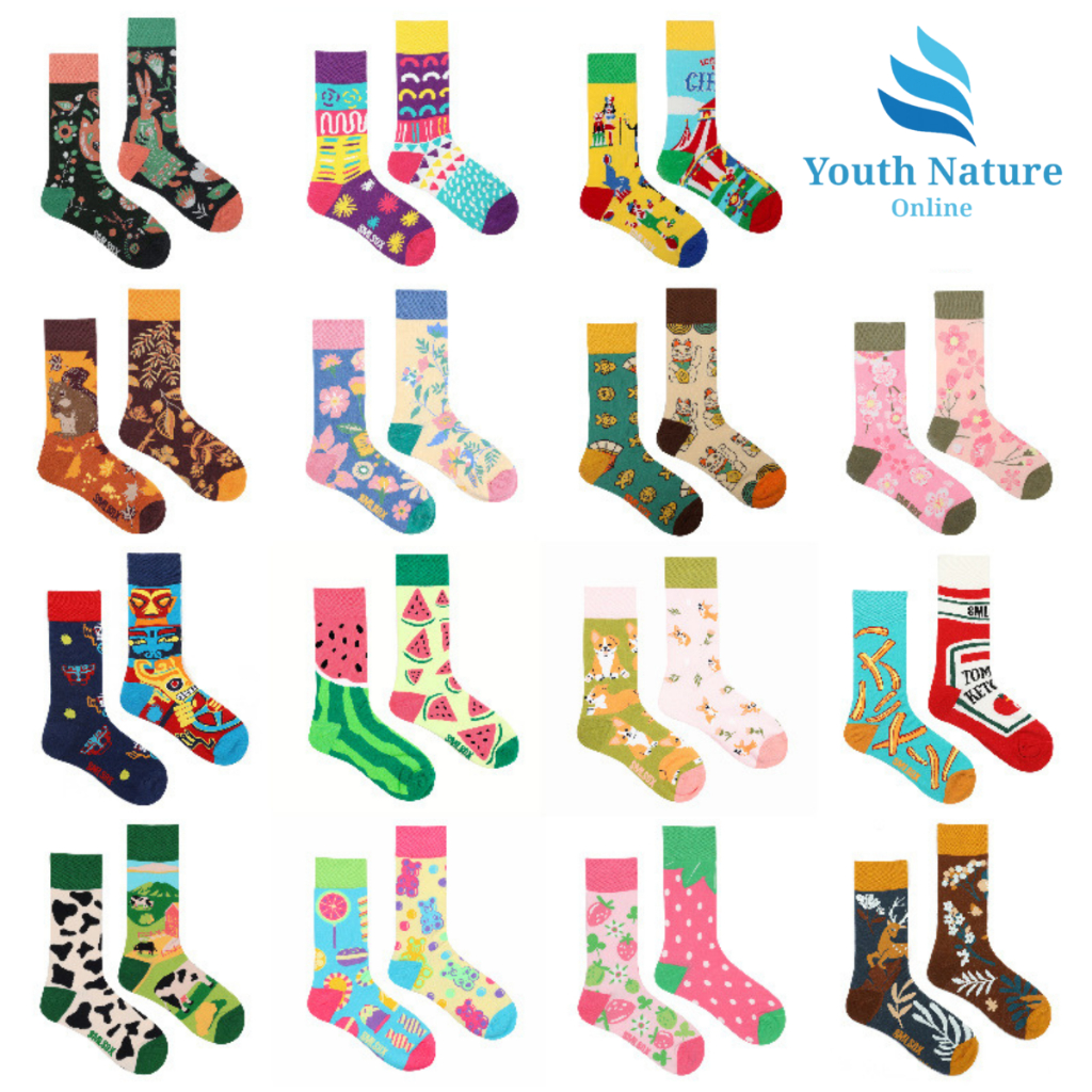 YN | AB Unisex Hipster Socks 51 - 100 / Korean Japanese Cute Colorful ...