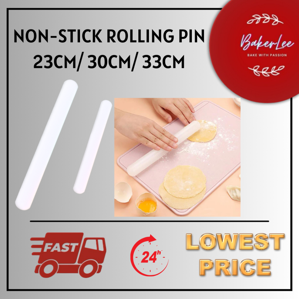 NON-STICK PLASTIC PP ROLLING PIN BAKING TOOL 23CM/30CM/33CM [READY ...