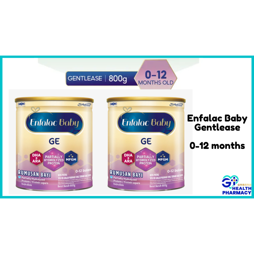 Enfalac Baby GE / Enfalac A+ Gentlease 0-12months - 800G (Rumusan Bayi ...