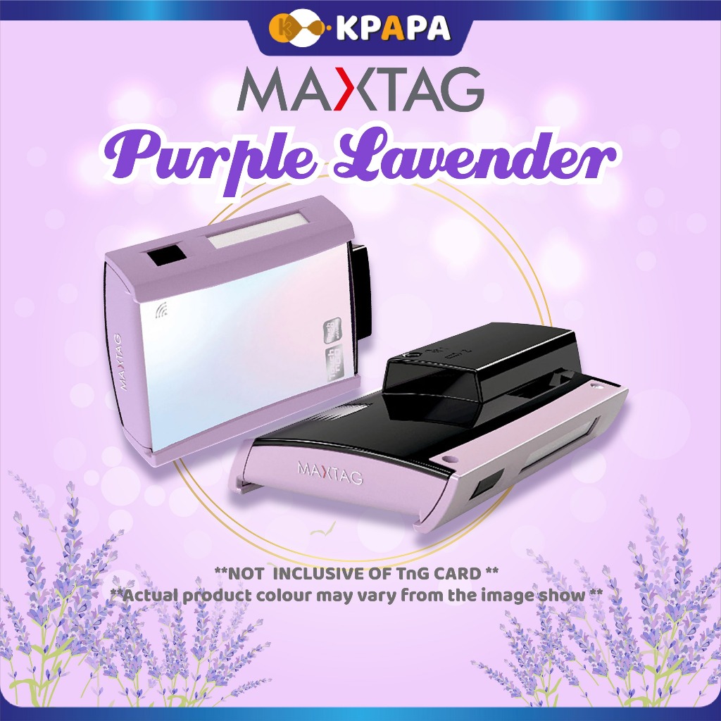Lavender Peuple Original Max tag Smart Max Tag Maxtag Touch n Go TNG ...