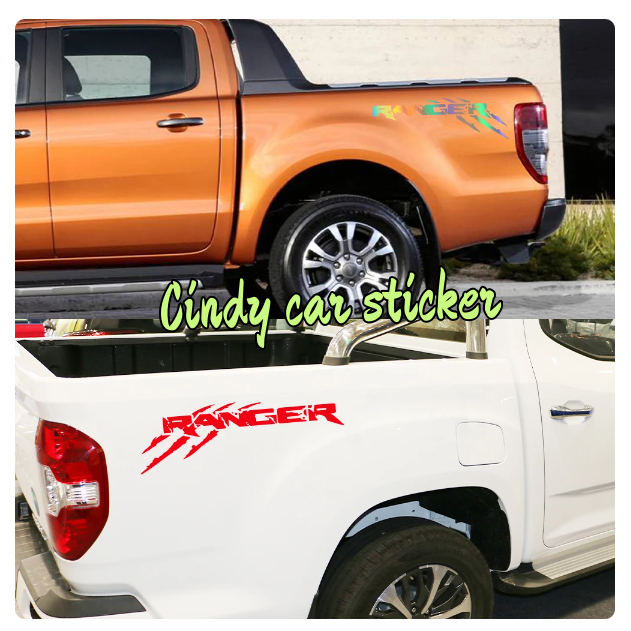 Ford Ranger Raptor sticker mobil truk belakang sisi vinil Film dekorasi ...