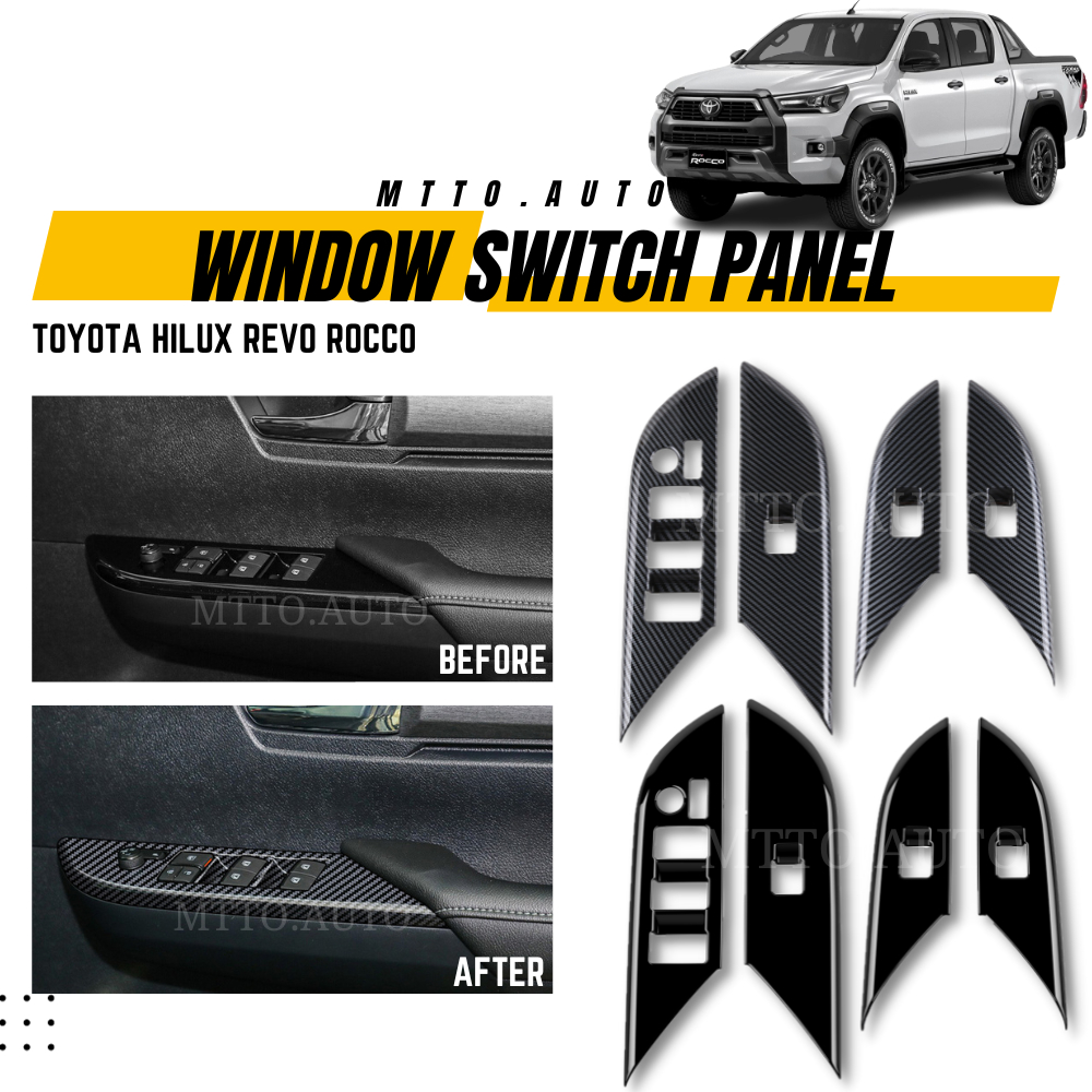 MTTO Toyota Hilux Revo Rocco Interior Door Window Switch Panel Cover ...