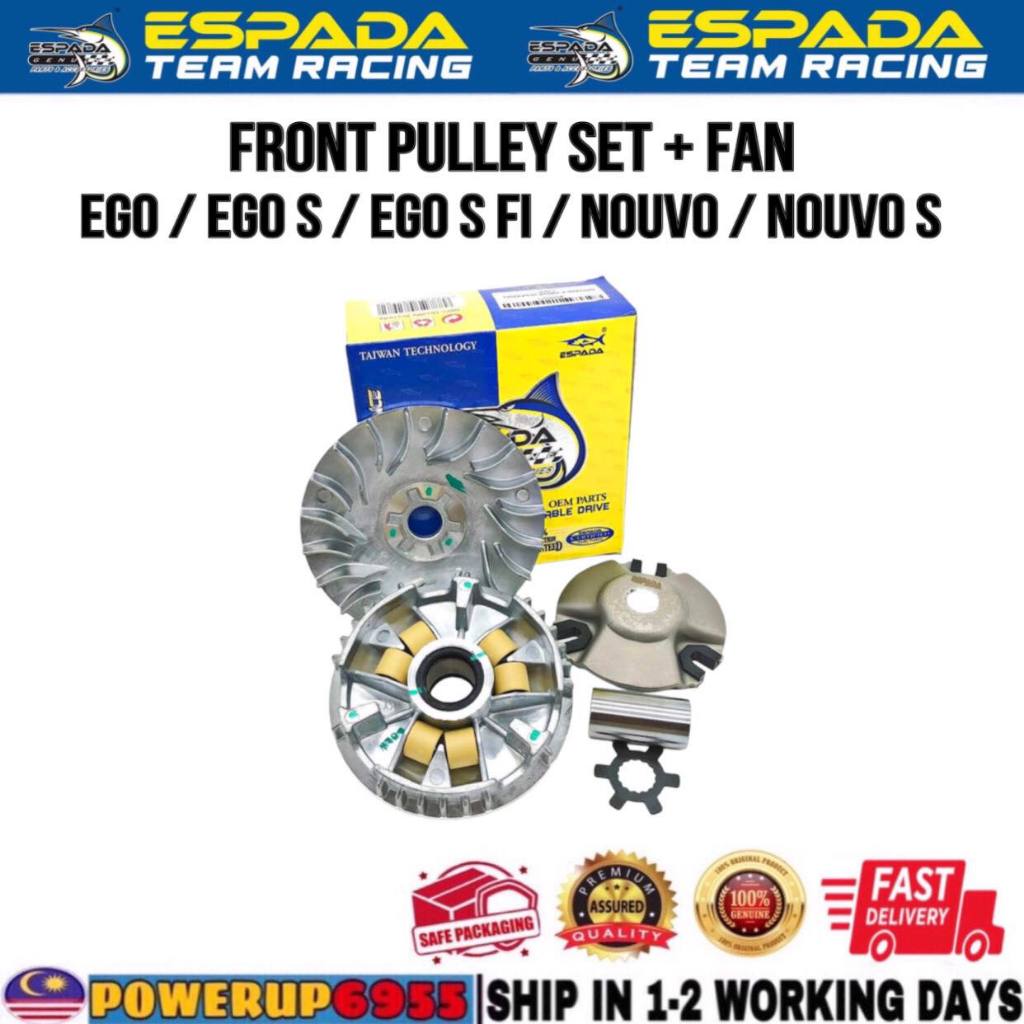 EGO S EGO S FI NOUVO S ESPADA RACING FRONT PULLEY DEPAN SET FAN MOVABLE DRIVE KIT ASSY YAMAHA ...