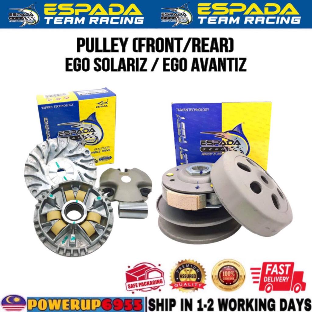 EGO SOLARIZ AVANTIZ ESPADA RACING HOUSING FRONT REAR PULLEY MOVABLE DRIVE KIT ASSY AUTO CLUTCH ...