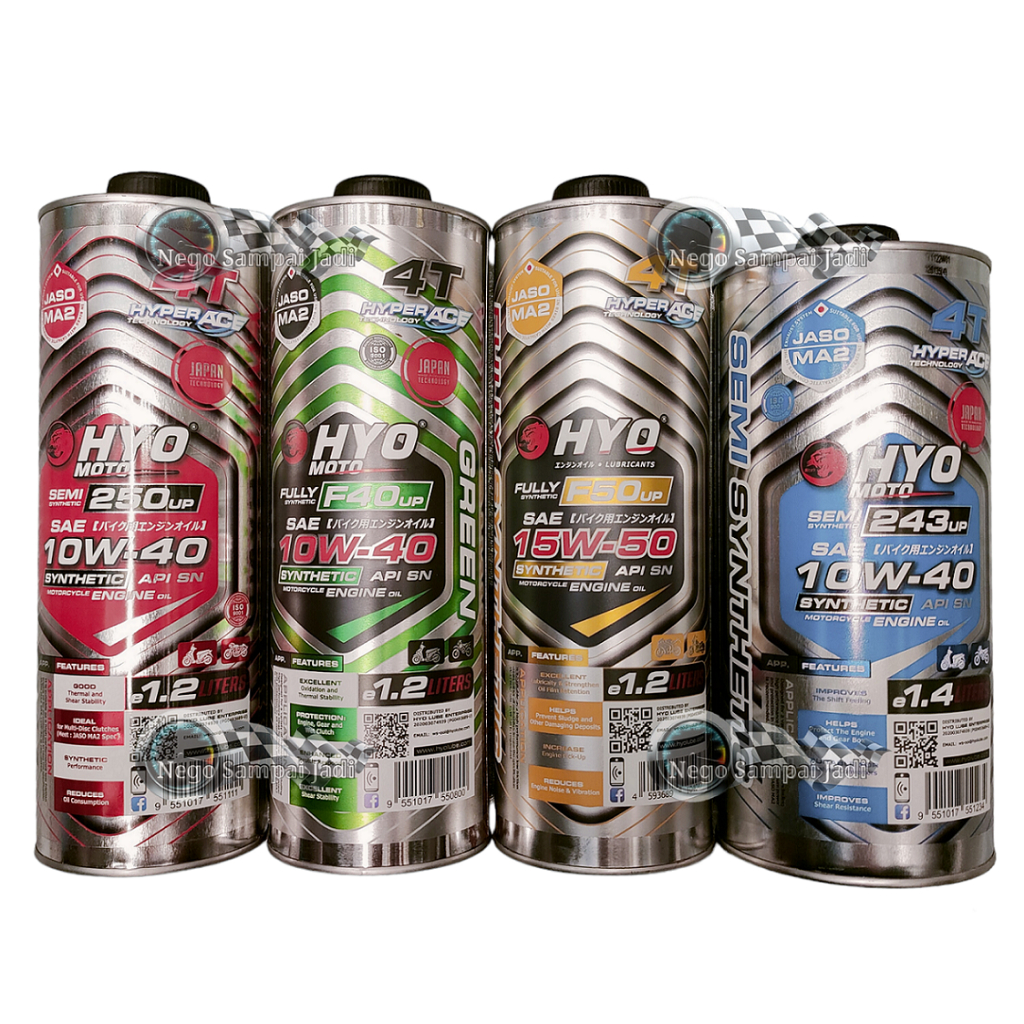 HYO Engine Oil Minyak Hitam Fully & Semi 10W40 15W50 | Shopee Malaysia