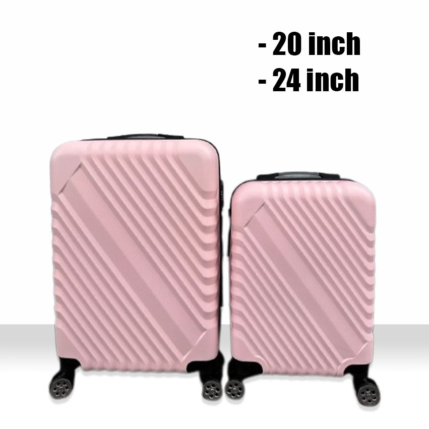 Jtravel Diagonal Stripes ABS Luggage 20Inch/24Inch/20”+24“+（14” Random ...
