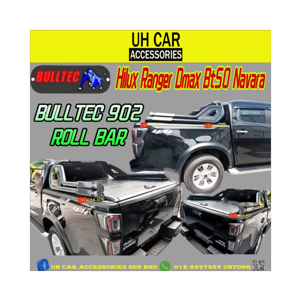 (BULLTEC 902) RANGER T6 T7 T8 T9 HILUX REVO ROGUE NAVARA NP300 PRO4X ...