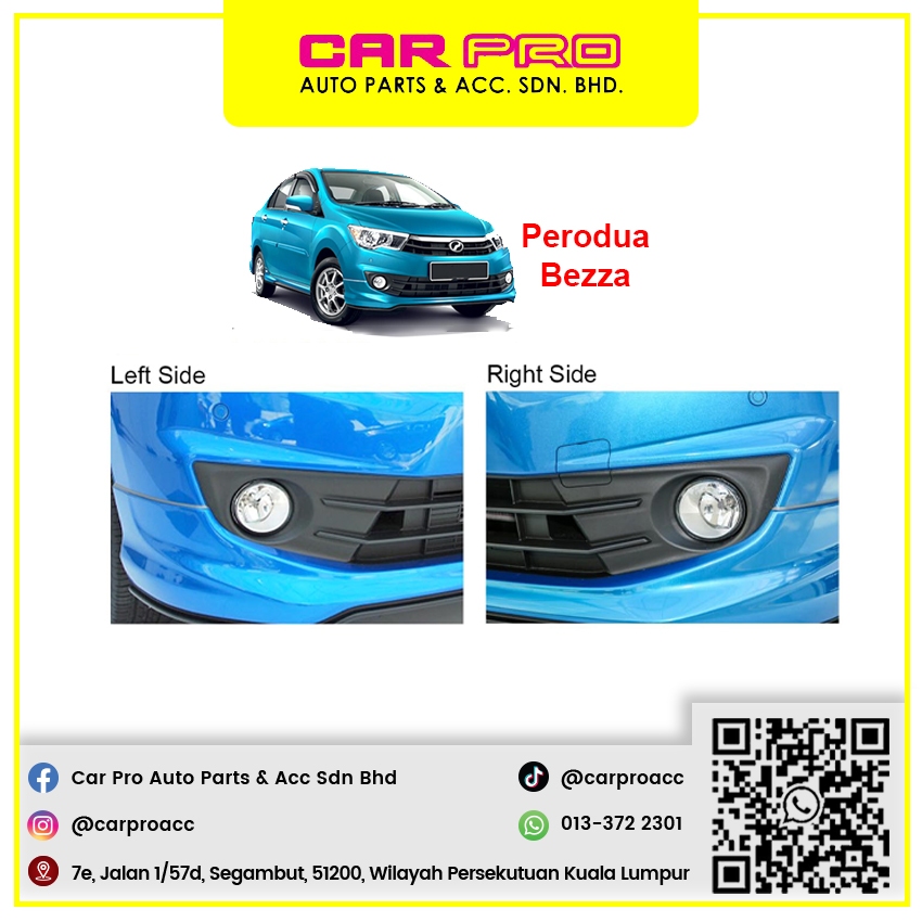 Perodua Bezza 2016+ LED Fog Lamp/Upgrade 2 In 1 LED Fog Lamp LED Day ...