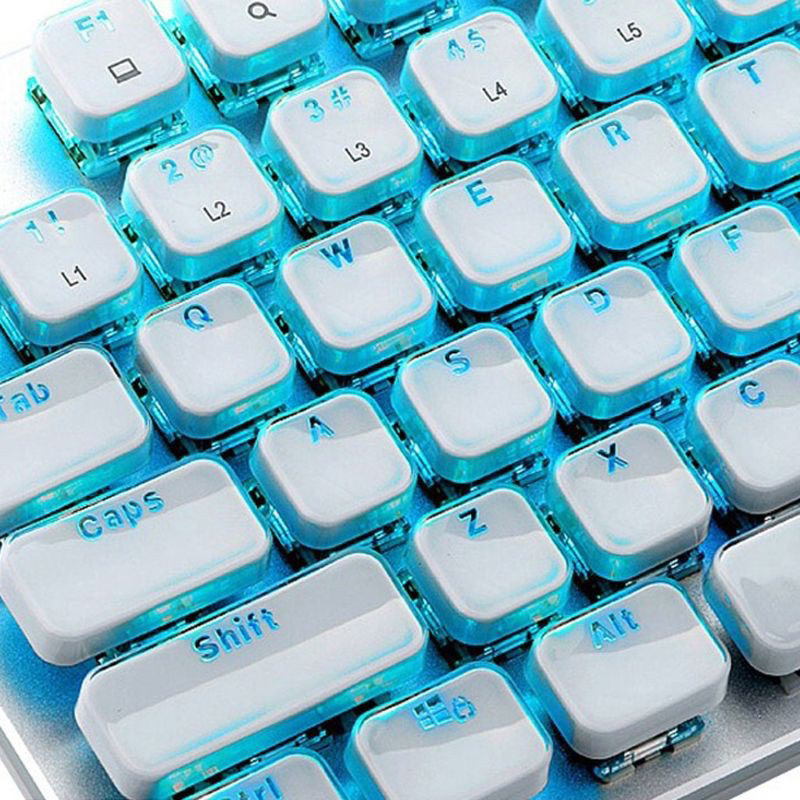 104 Keys Low Profile Keycaps Backlit Crystal Edge for Mechanical ...