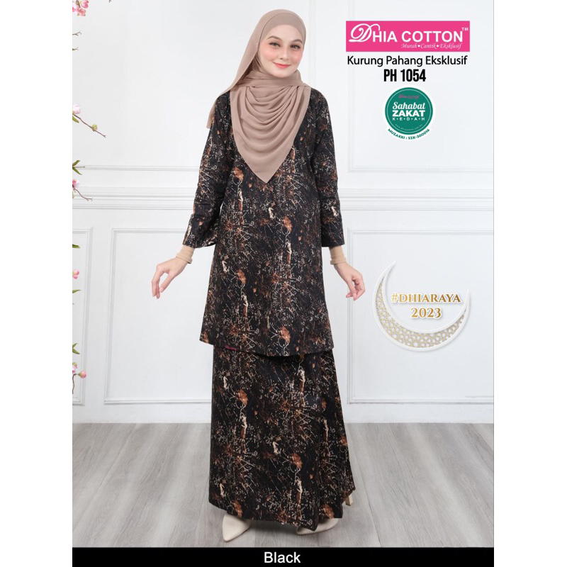 [New]Baju Kurung Pahang Exclusive Dhia Cotton, Raya 2024 Sedondon ...