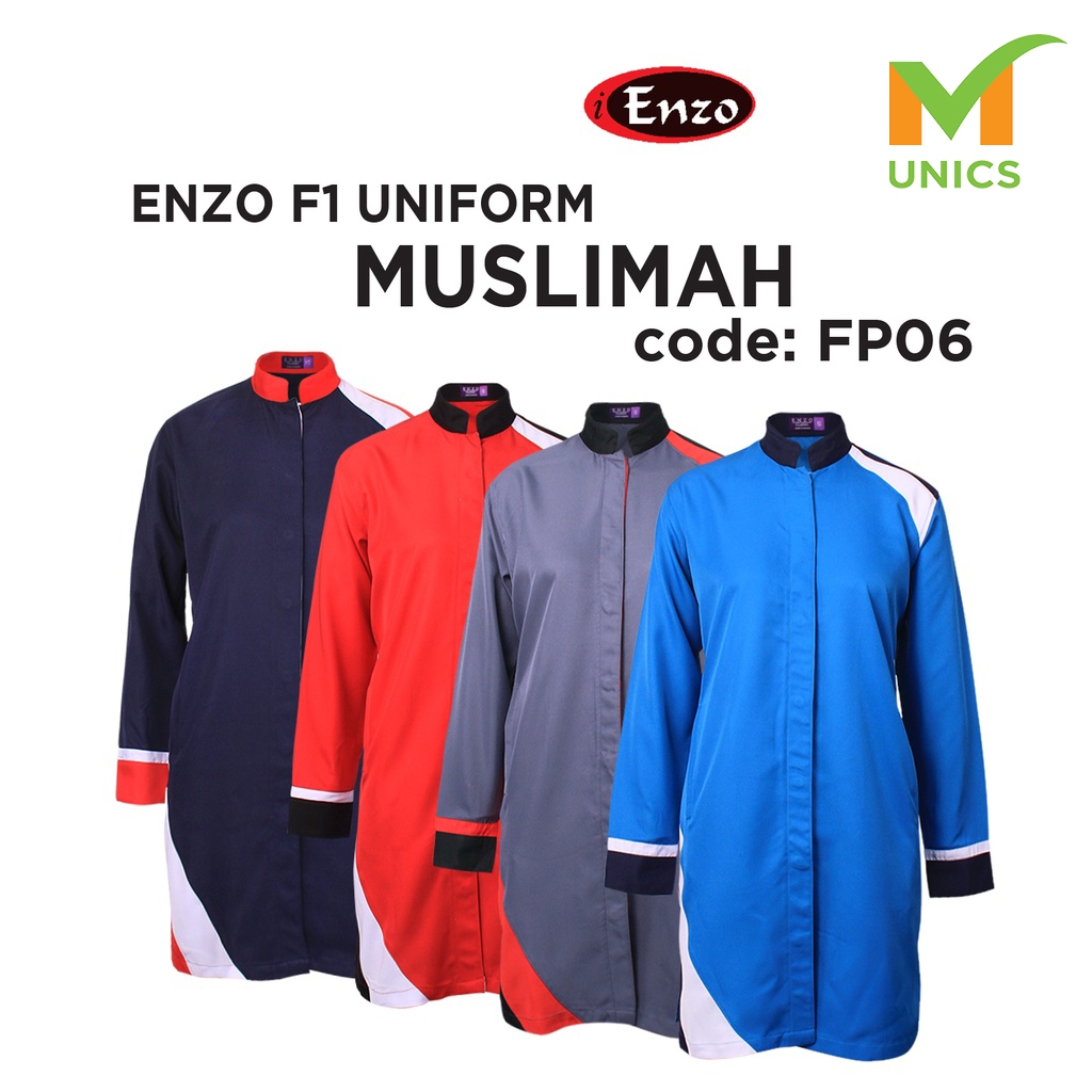 Muslimah F1 Uniform Corporate Shirt/FP06/Female | Shopee Malaysia