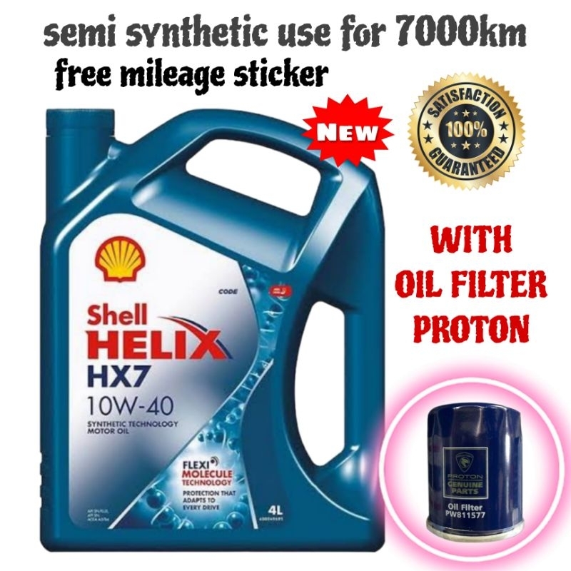 ORI NEW SHELL 10W40 SEMI SYNTHETIC 4L THAILAND MARKET MADE IN HONG KONG ...