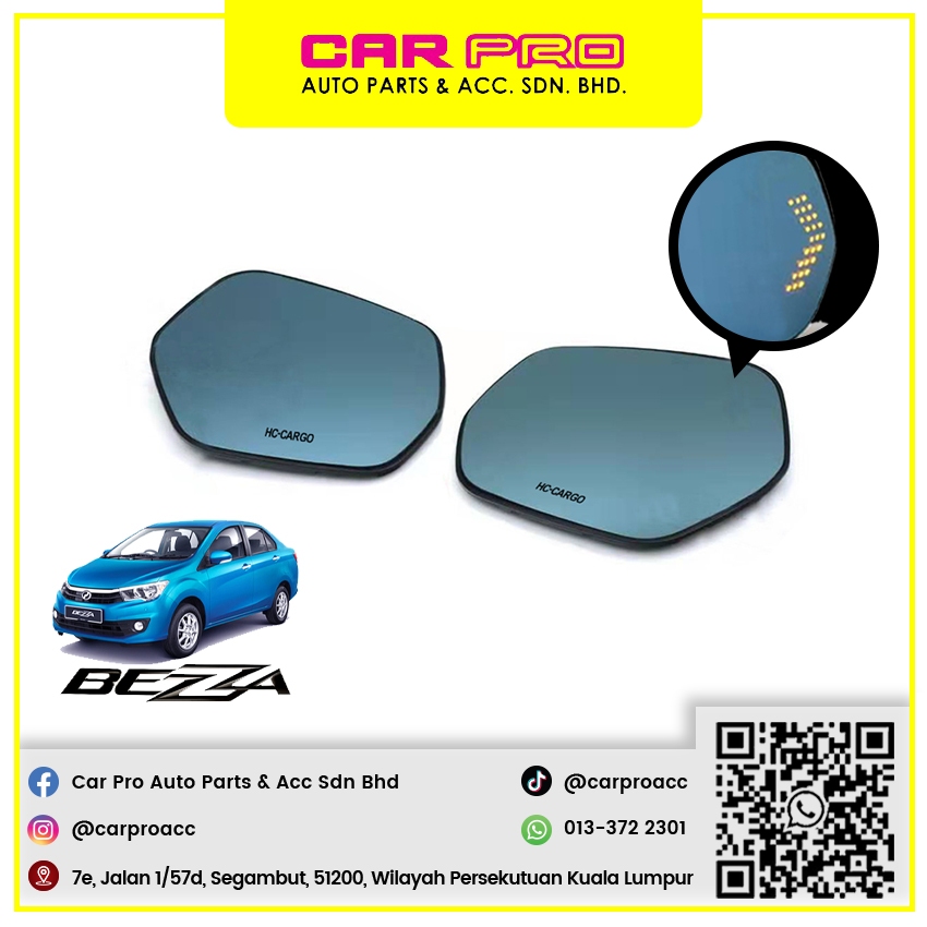 Perodua Bezza 2016 - Present LED Winker Mirror Lagi best Lens Blue ...