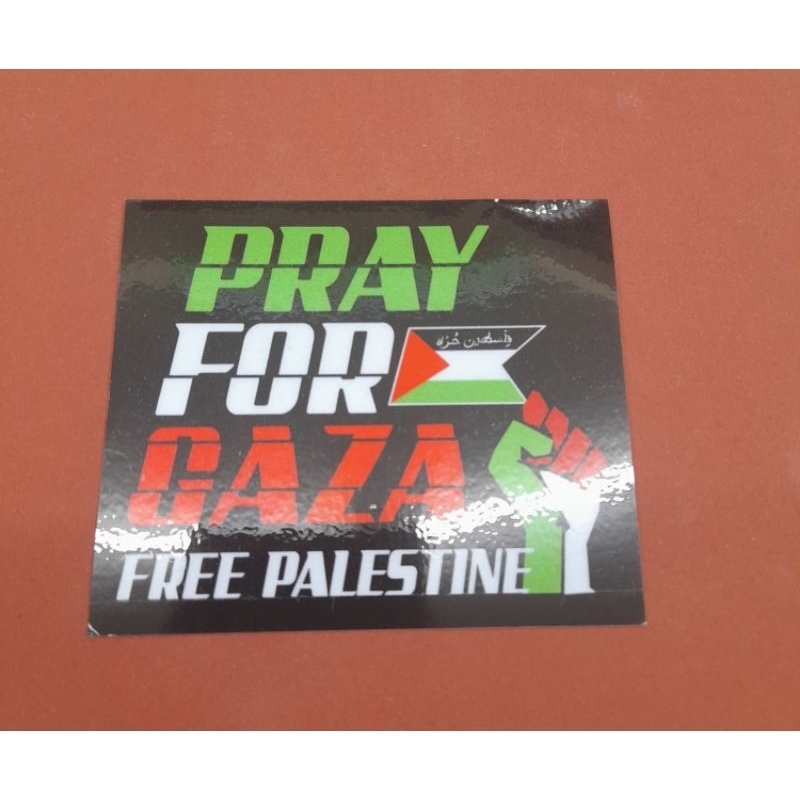 Sticker Pray for Gaza Free Palestine pantulan cahaya | Shopee Malaysia