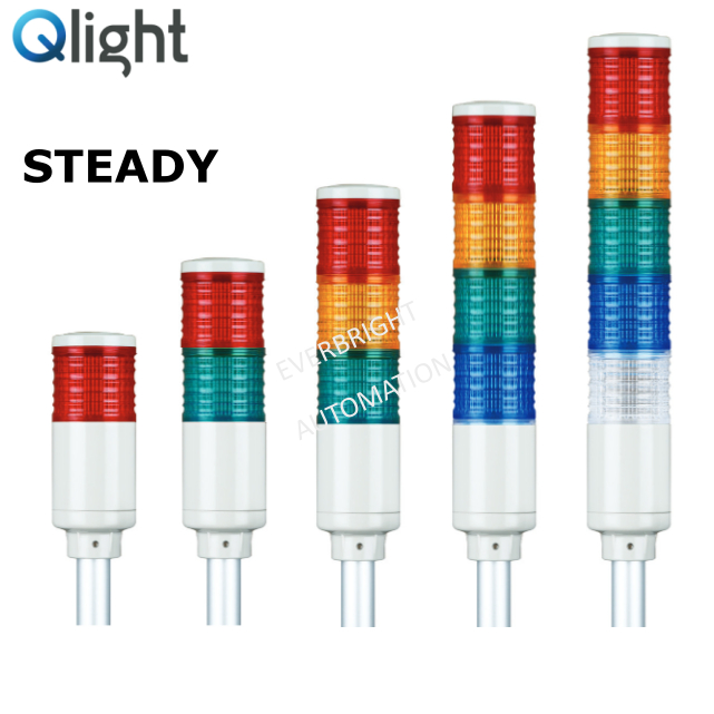Q-Light Qlight ST45L 3 / 4 Layer 45mm LED 24V Steady Brightness Tower ...