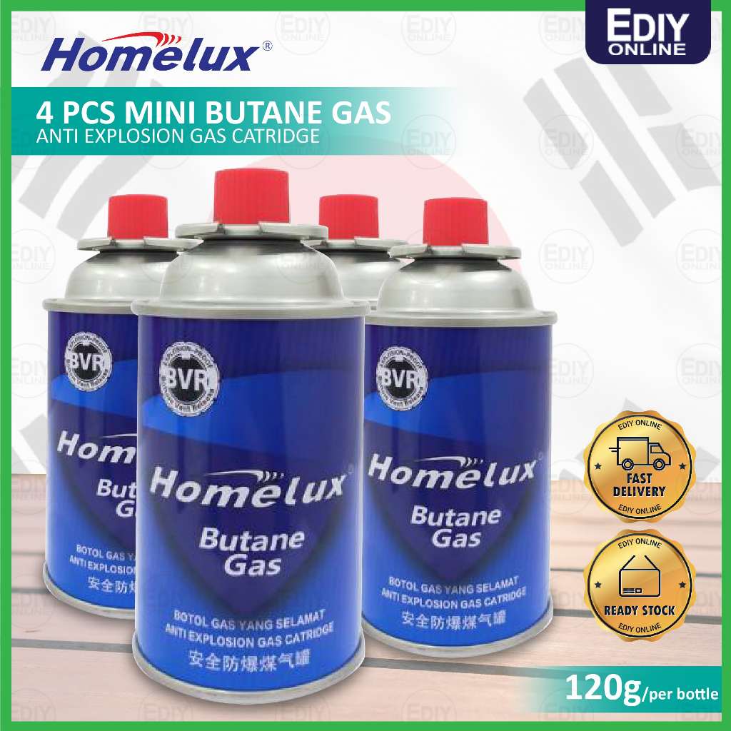 【NEW】 Mini Homelux Safety Butane Gas Cartridge 120g KOREA Portable ...