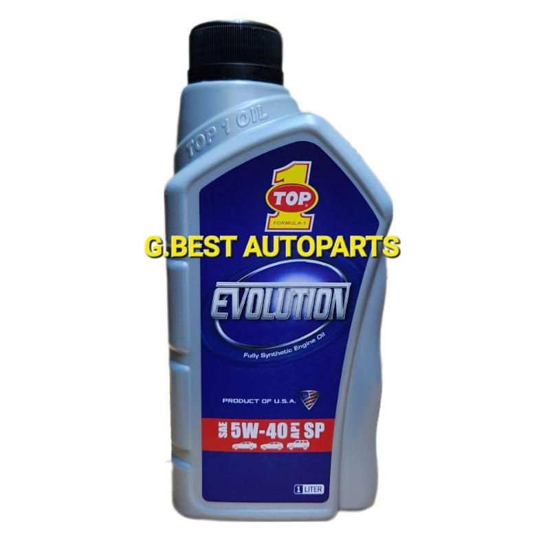 TOP 1 EVOLUTION FULLY SYNTHETIC ENGINE OIL SAE 5W40 API SP 1LITER ...