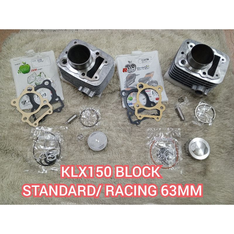 Kawasaki KLX150 STANDARD 58mm /Racing 63mm CYLINDER BLOCK KIT SET BLOK ...
