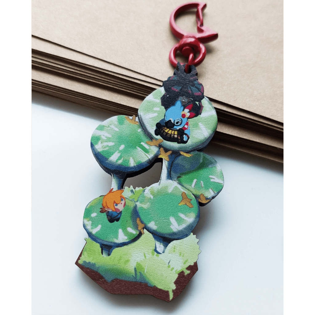 Zelda BOTW : Under the Red Moon Wooden Charm | Shopee Malaysia