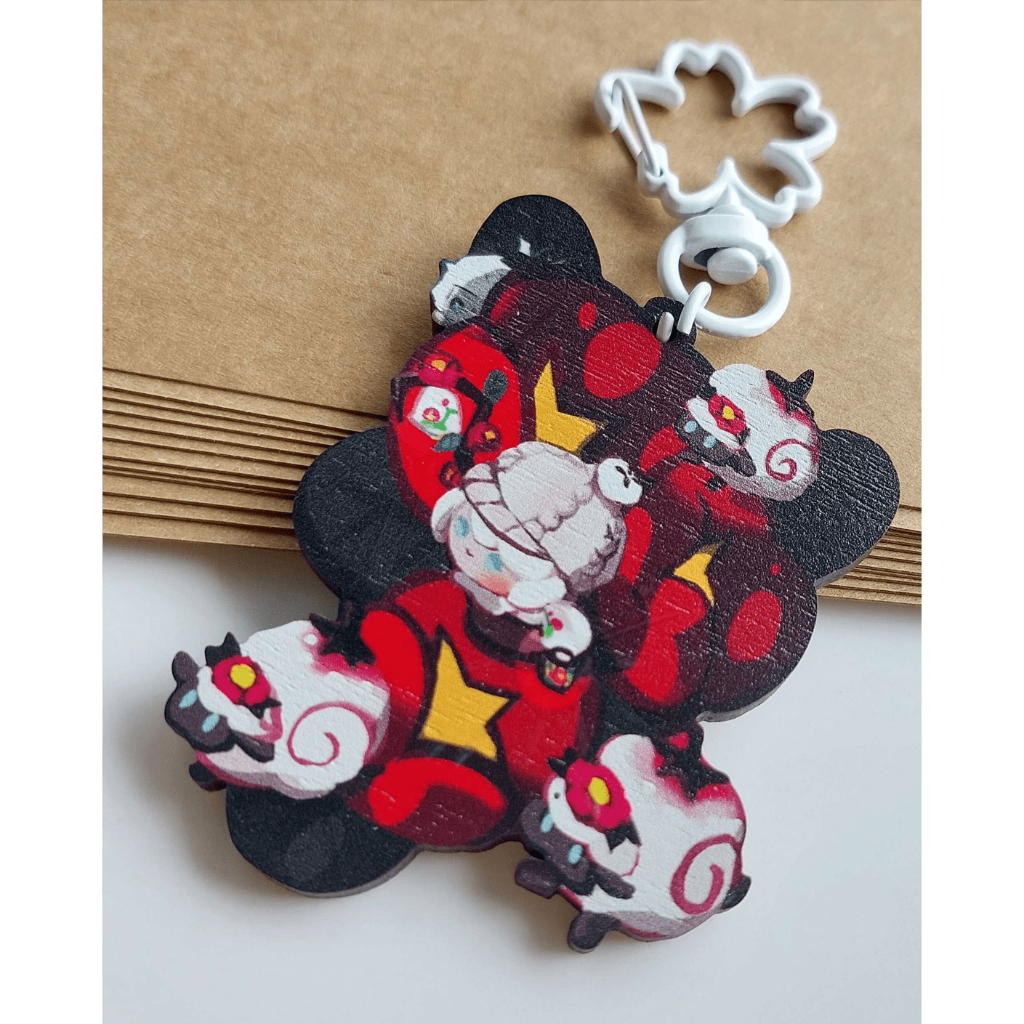Cookie Run Kingdom : Cotton Cookie Wooden Keychain | Shopee Malaysia